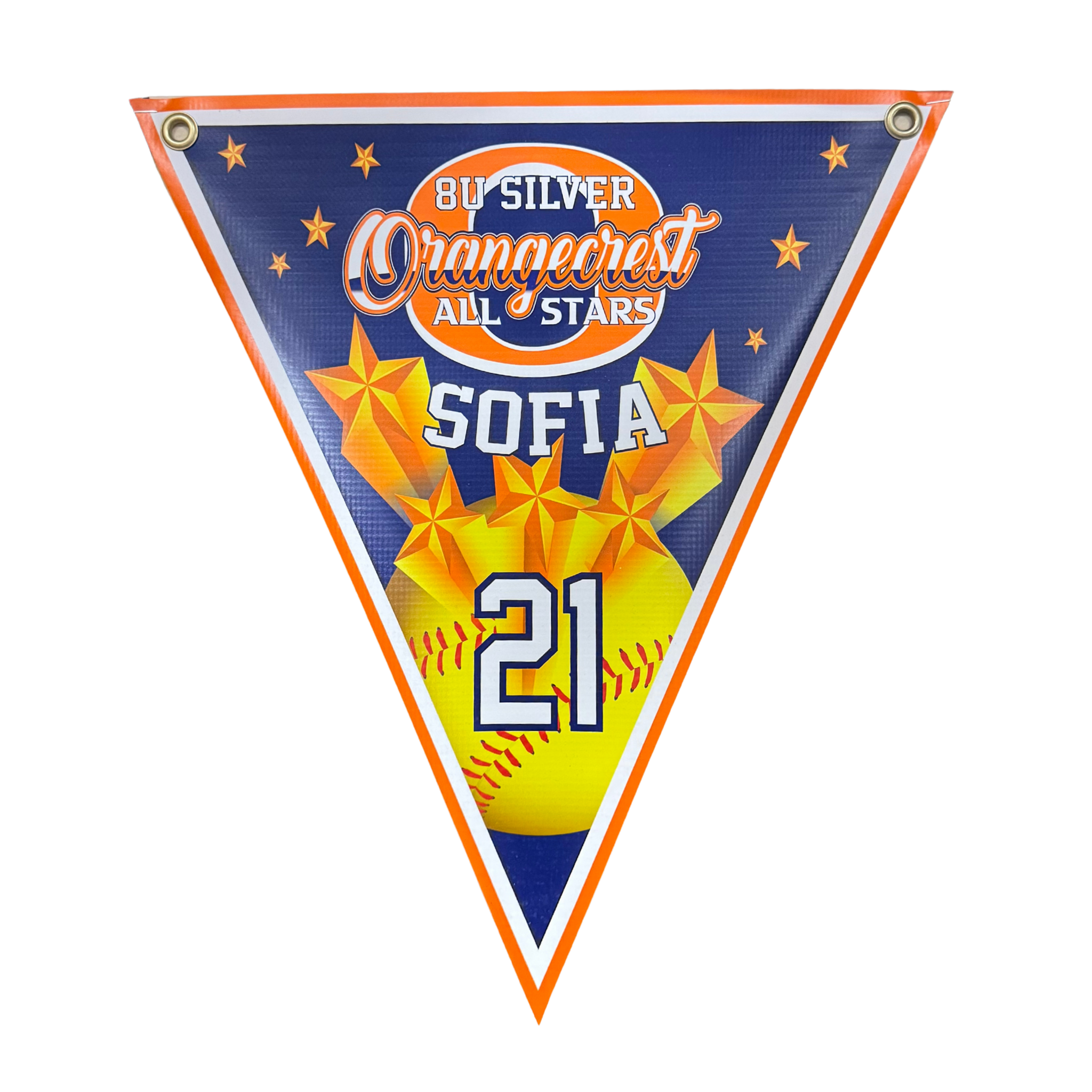 Team Triangle Pennants – Orangecrest Girls Softball